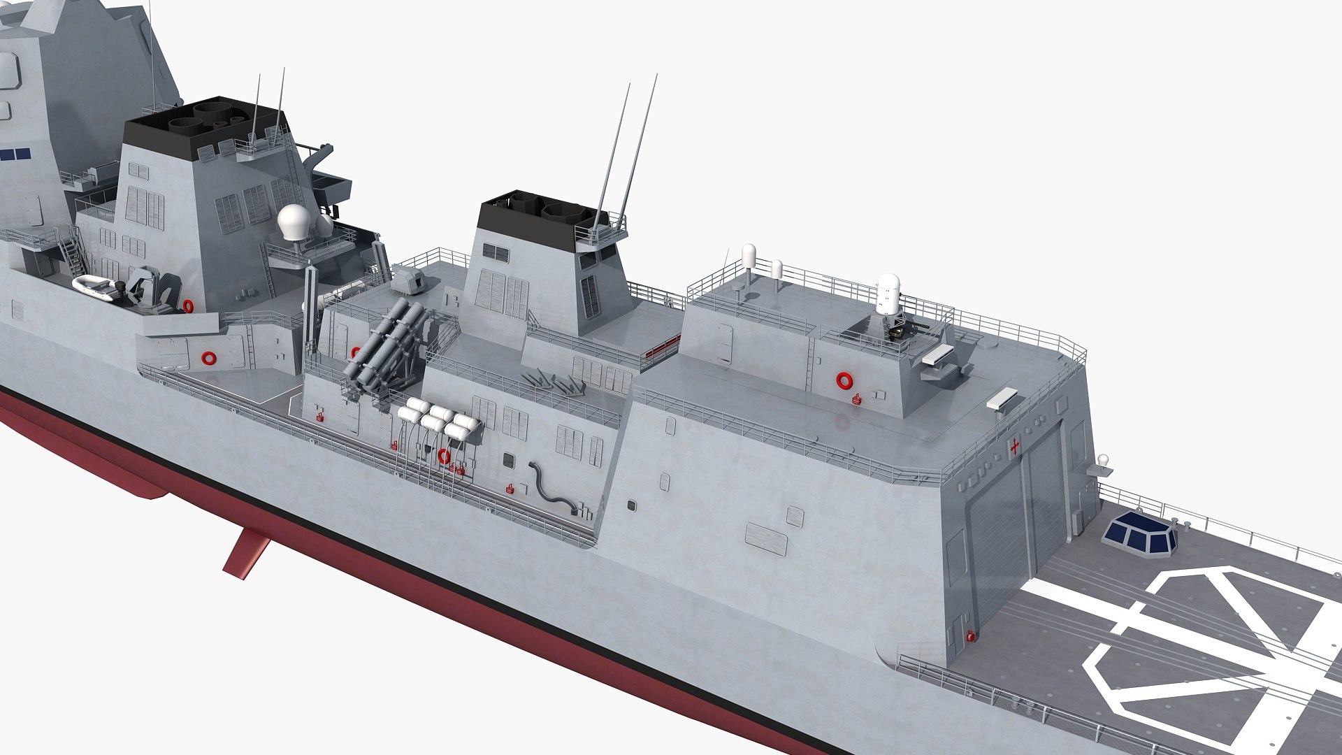 3D Akizuki class and Asahi class destroyer - TurboSquid 2171434