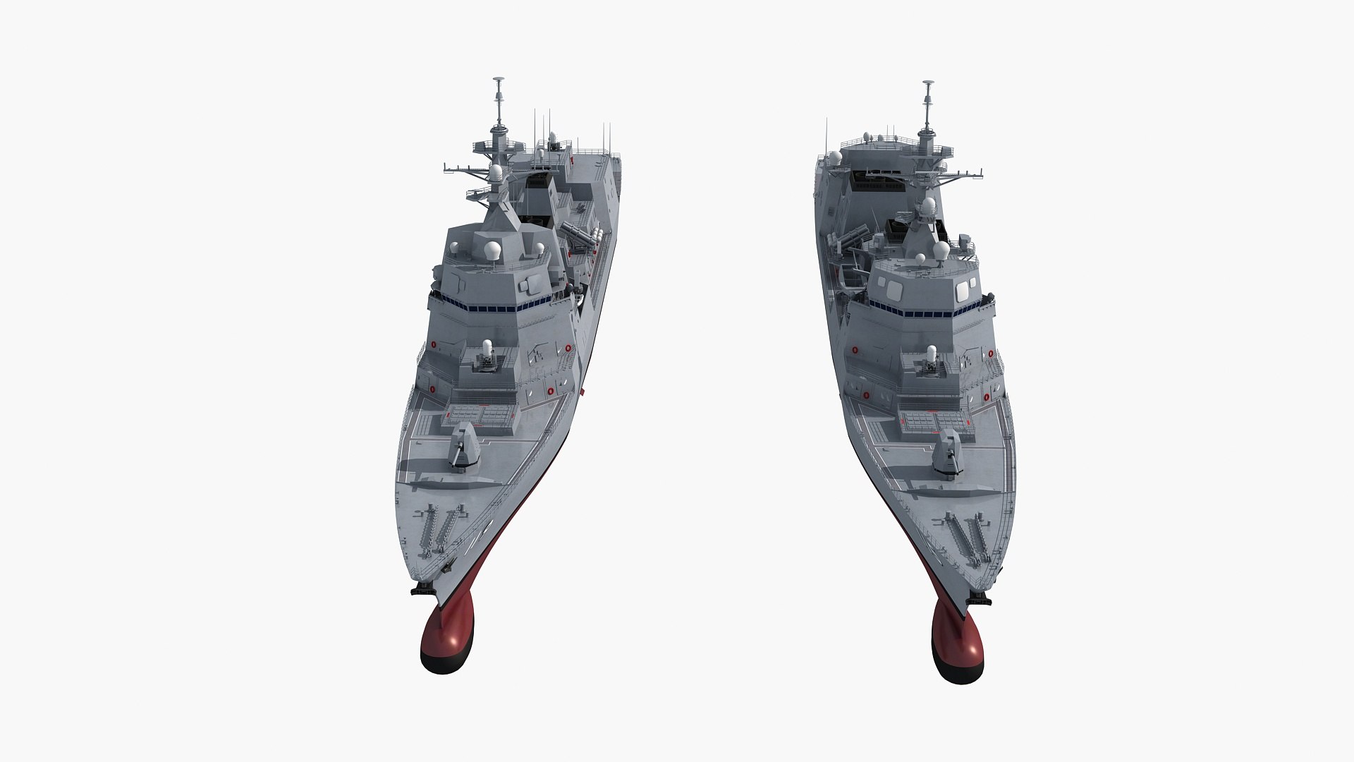 3D Akizuki class and Asahi class destroyer - TurboSquid 2171434