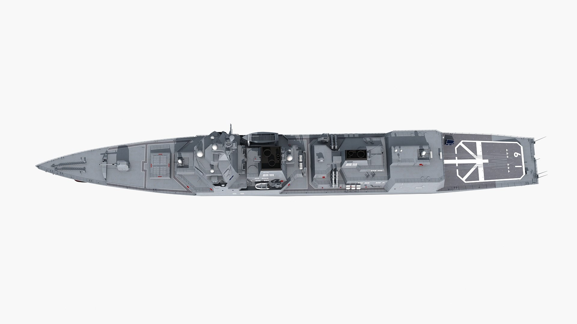 3D Akizuki class and Asahi class destroyer - TurboSquid 2171434