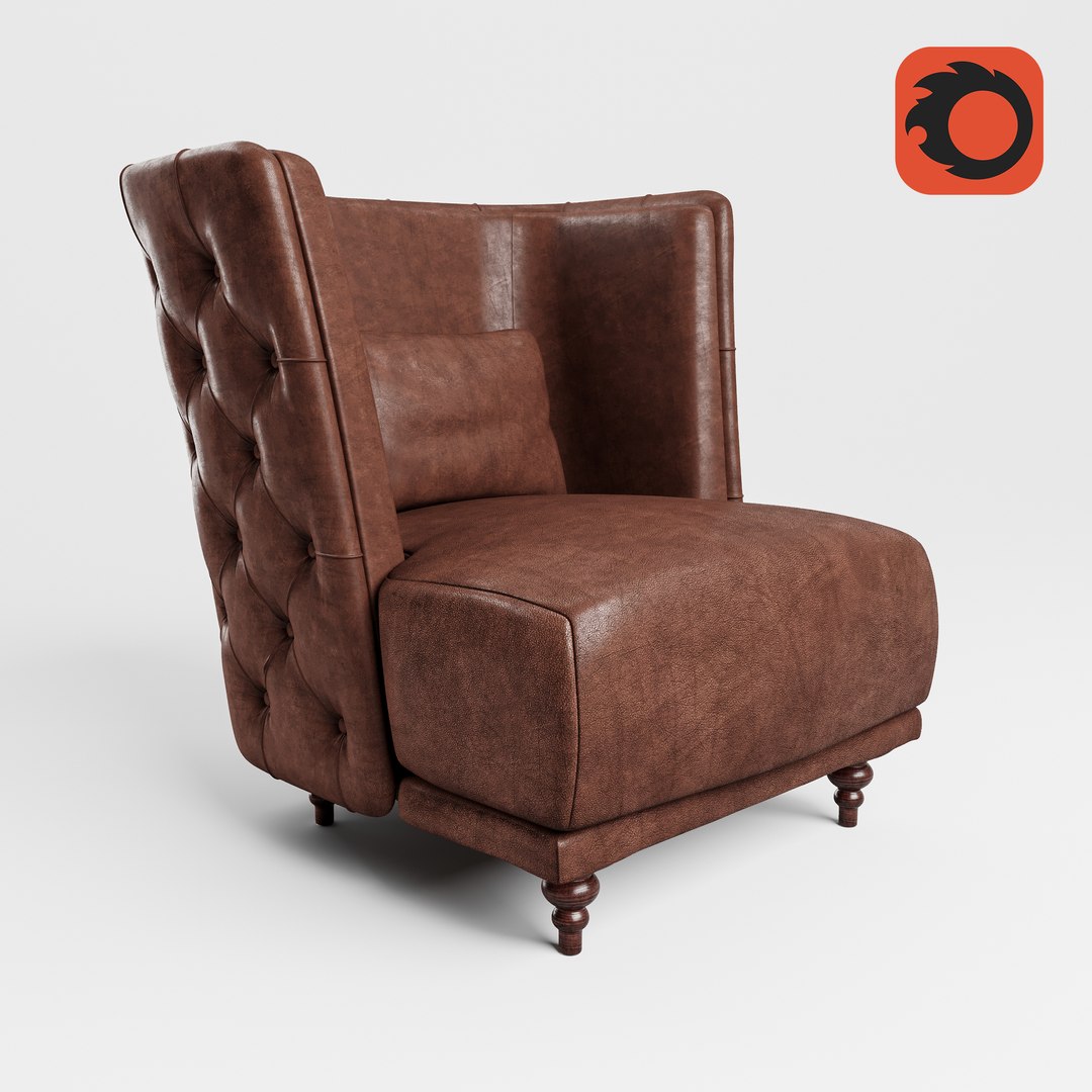 Chester Armchair 3D Model - TurboSquid 1521475