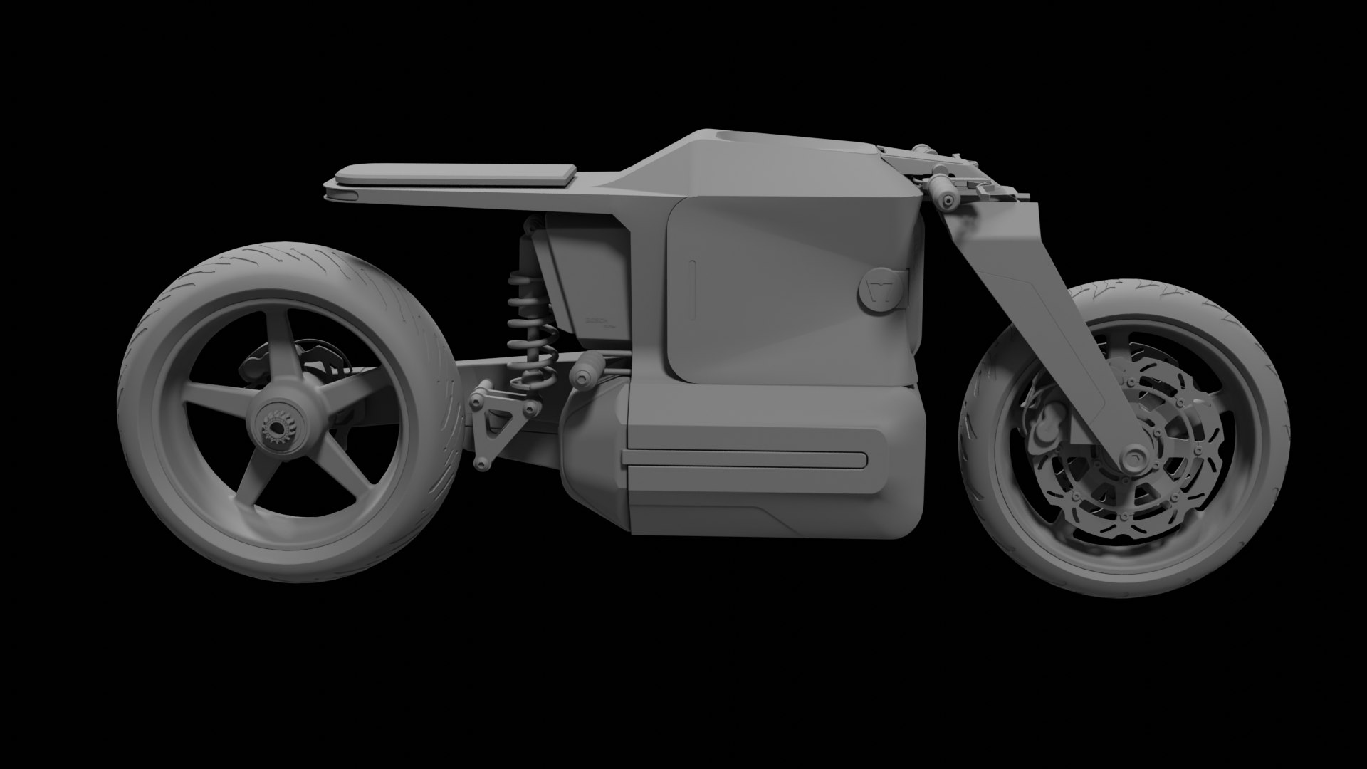 3D Futuristic Electric Motorcycle - TurboSquid 2258125