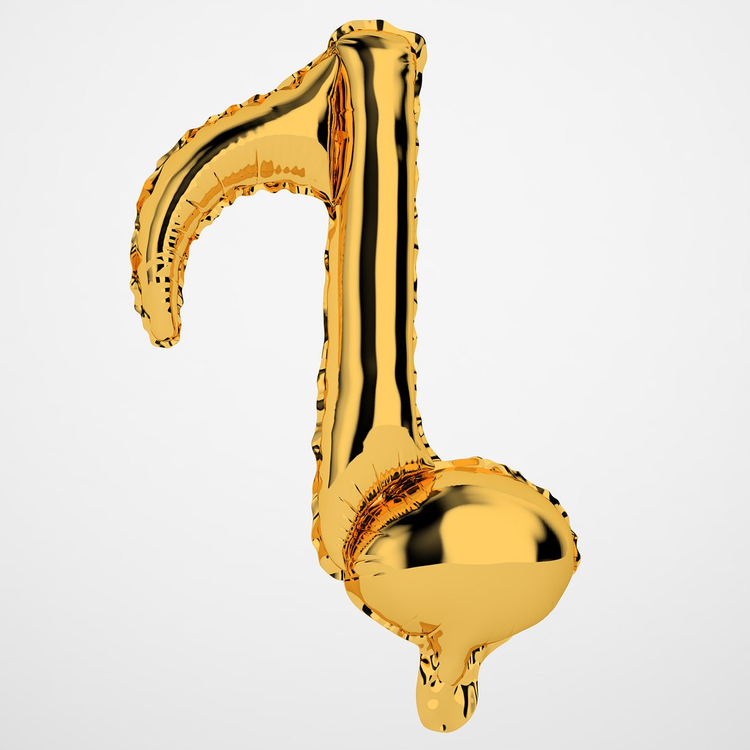 3D Foil Balloon Note Model - TurboSquid 1455655