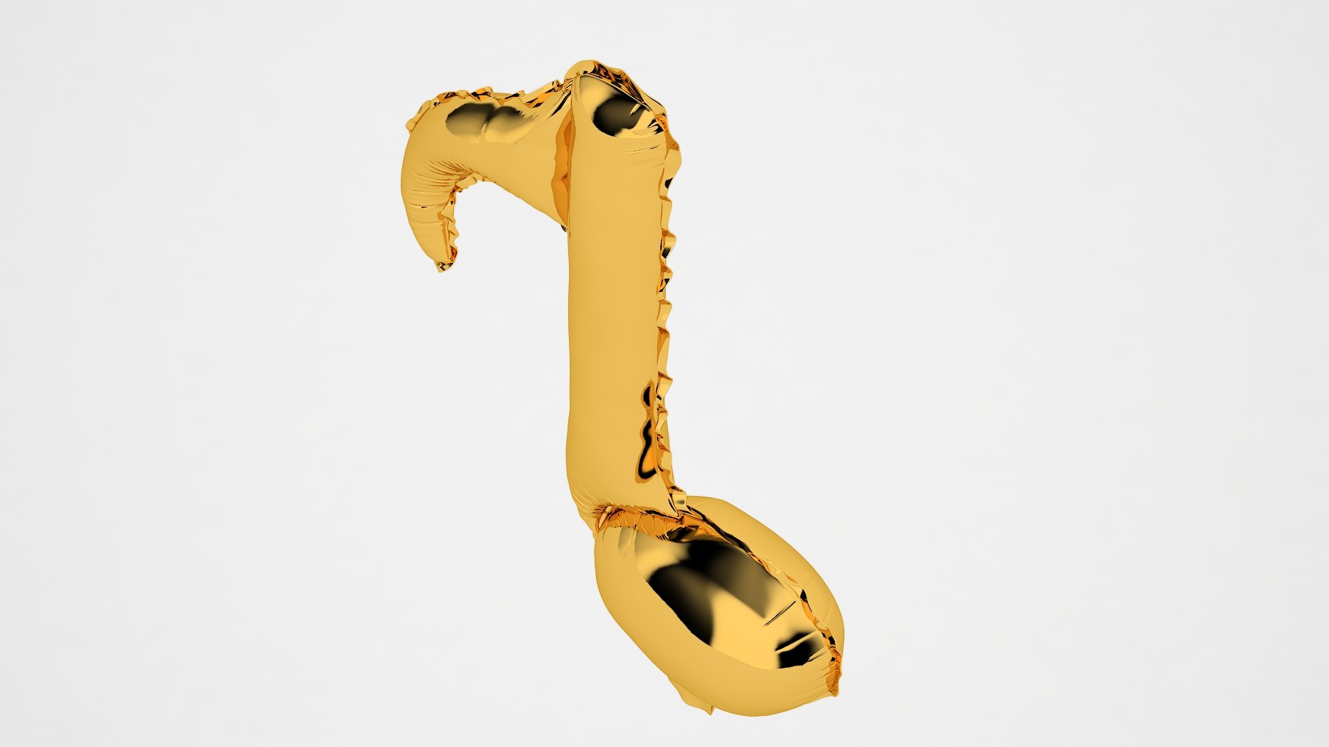 3D Foil Balloon Note Model - TurboSquid 1455655