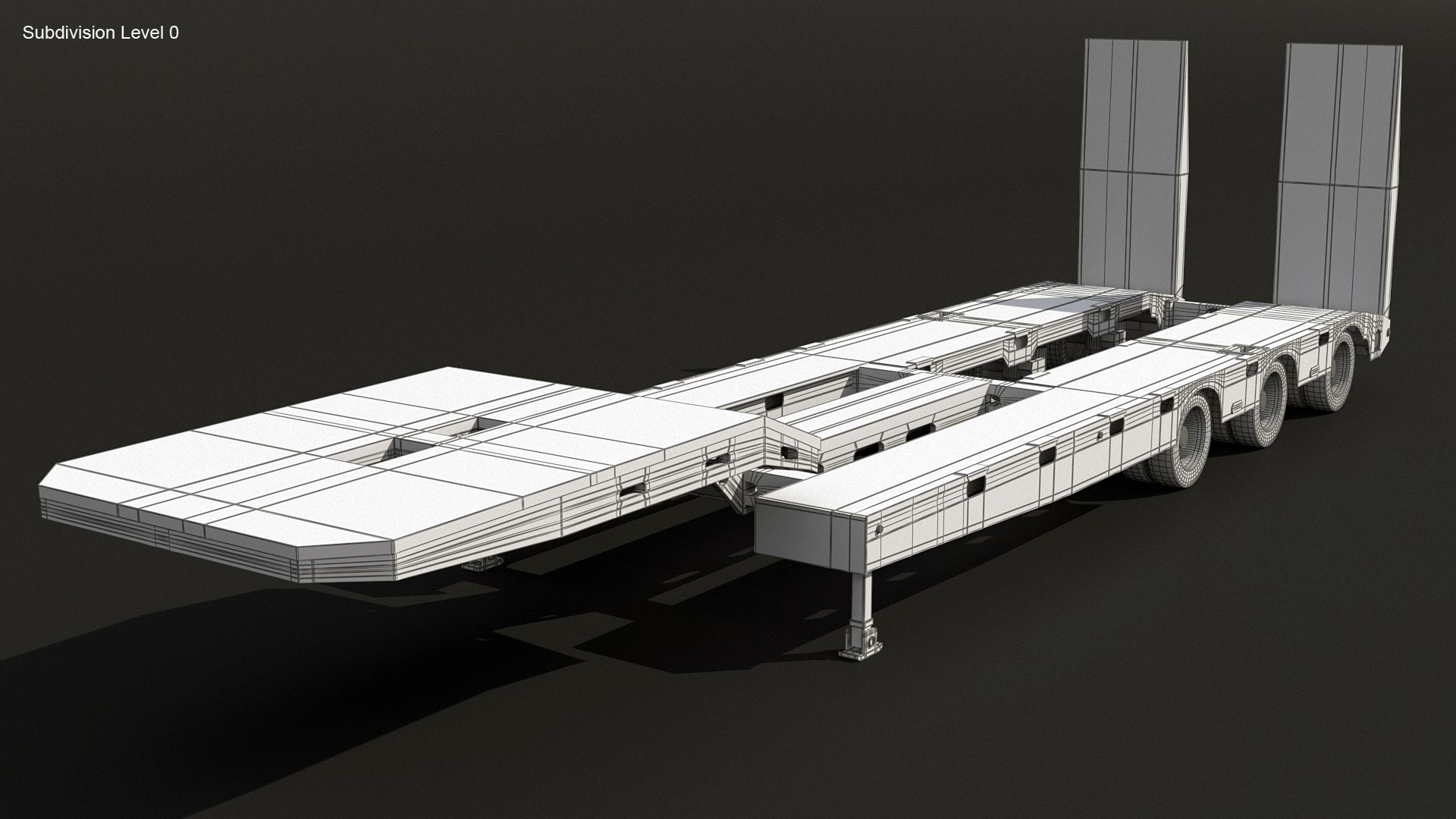 Low Loader Trailer 3D Model - TurboSquid 2025143