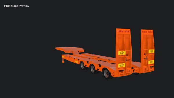Low Loader Trailer 3D model - TurboSquid 2025143
