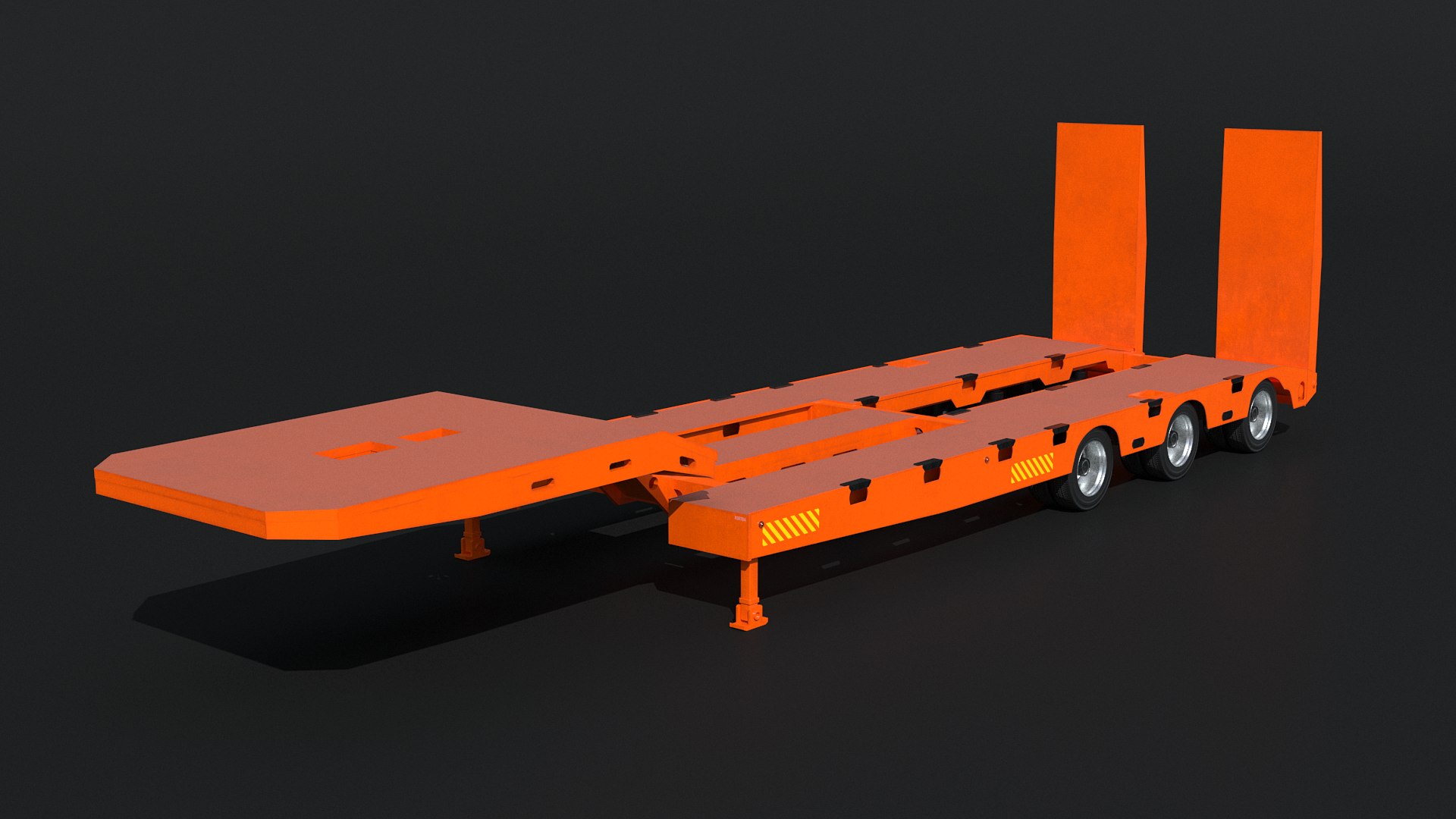 Low Loader Trailer 3D Model - TurboSquid 2025143