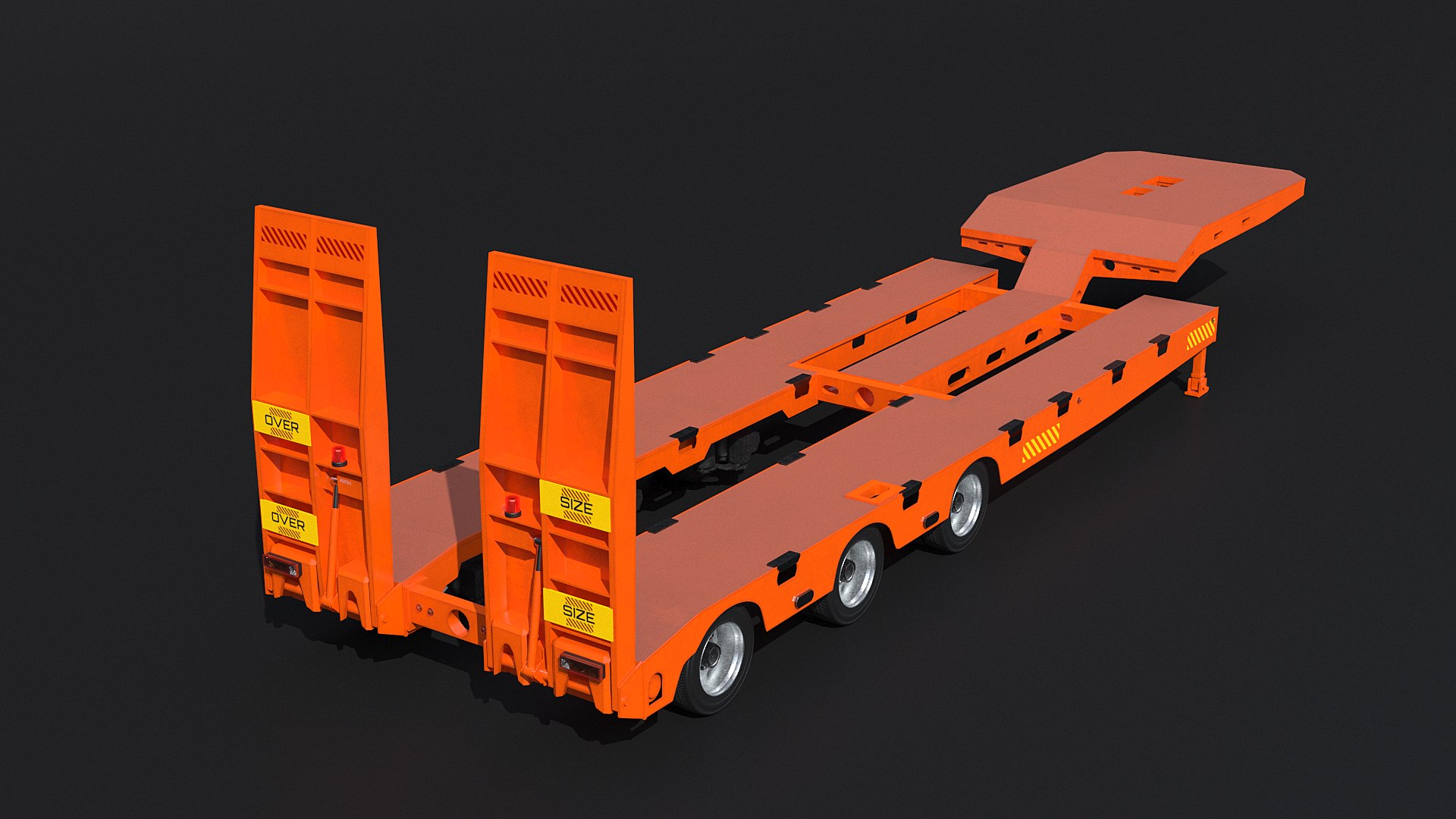 Low Loader Trailer 3D Model - TurboSquid 2025143