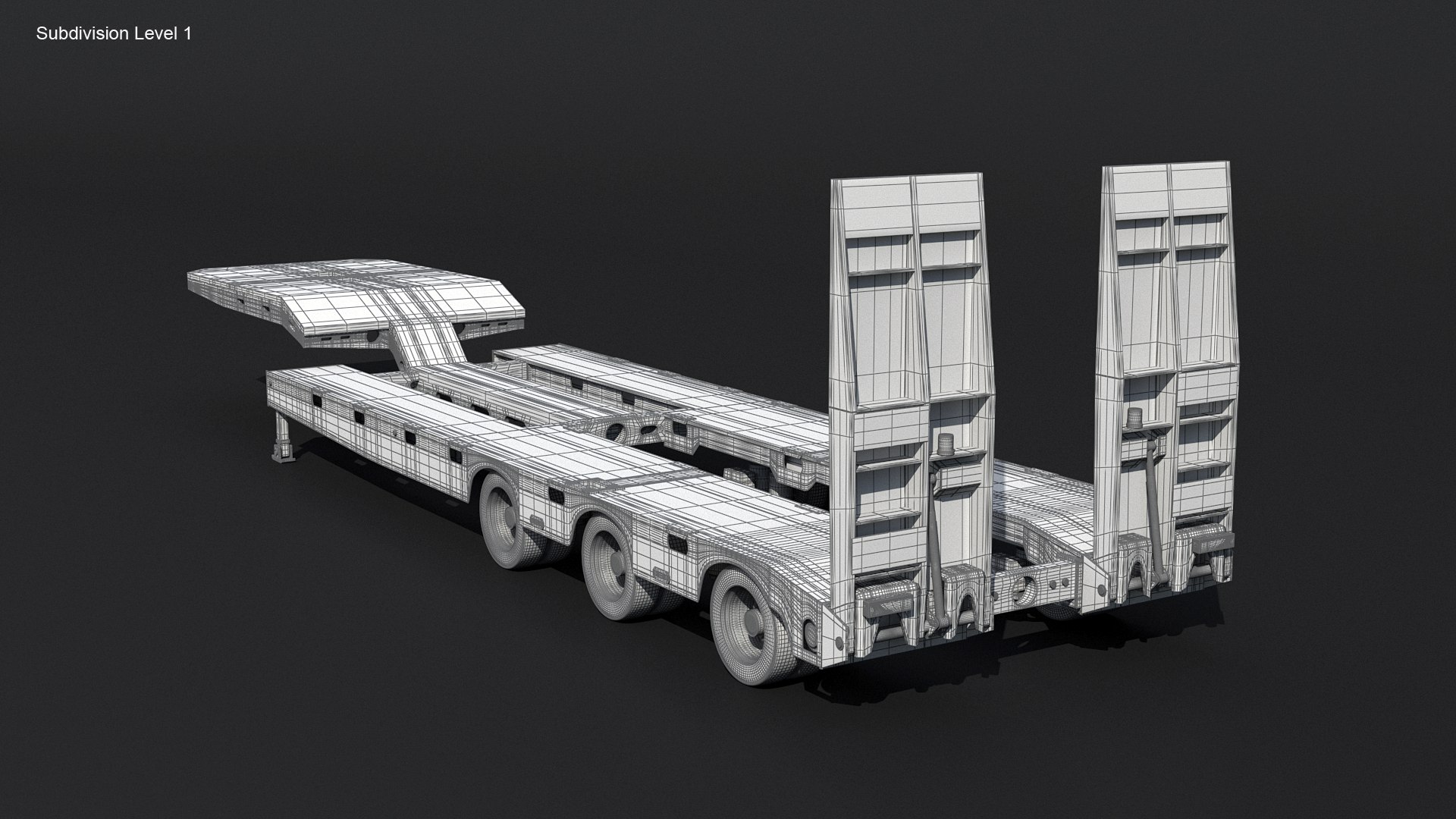 Low Loader Trailer 3D Model - TurboSquid 2025143