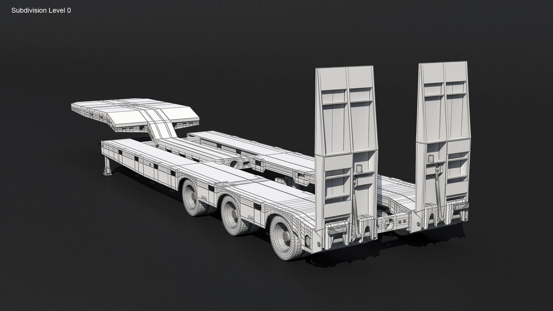 Low Loader Trailer 3D Model - TurboSquid 2025143