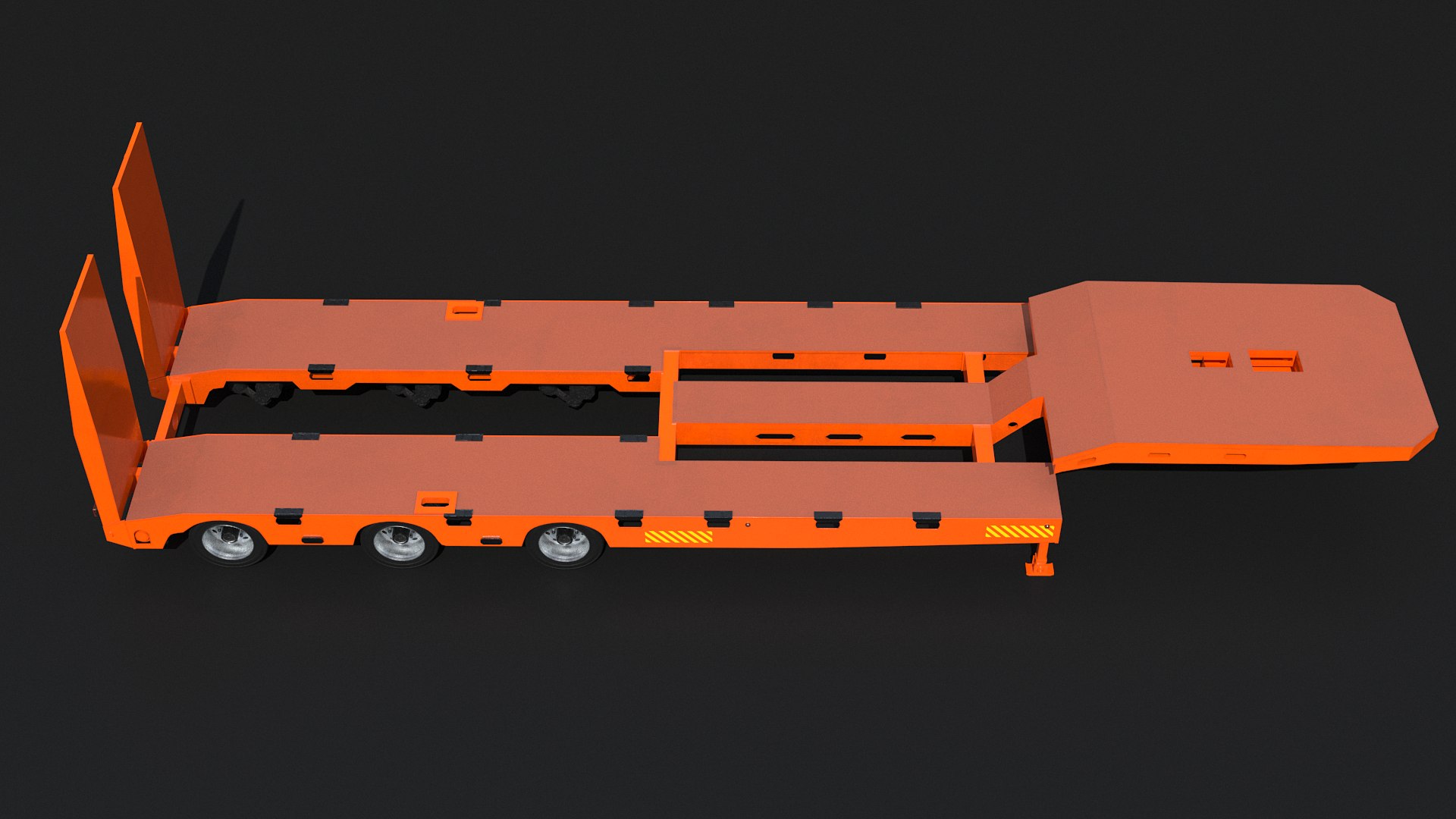 Low Loader Trailer 3D Model - TurboSquid 2025143