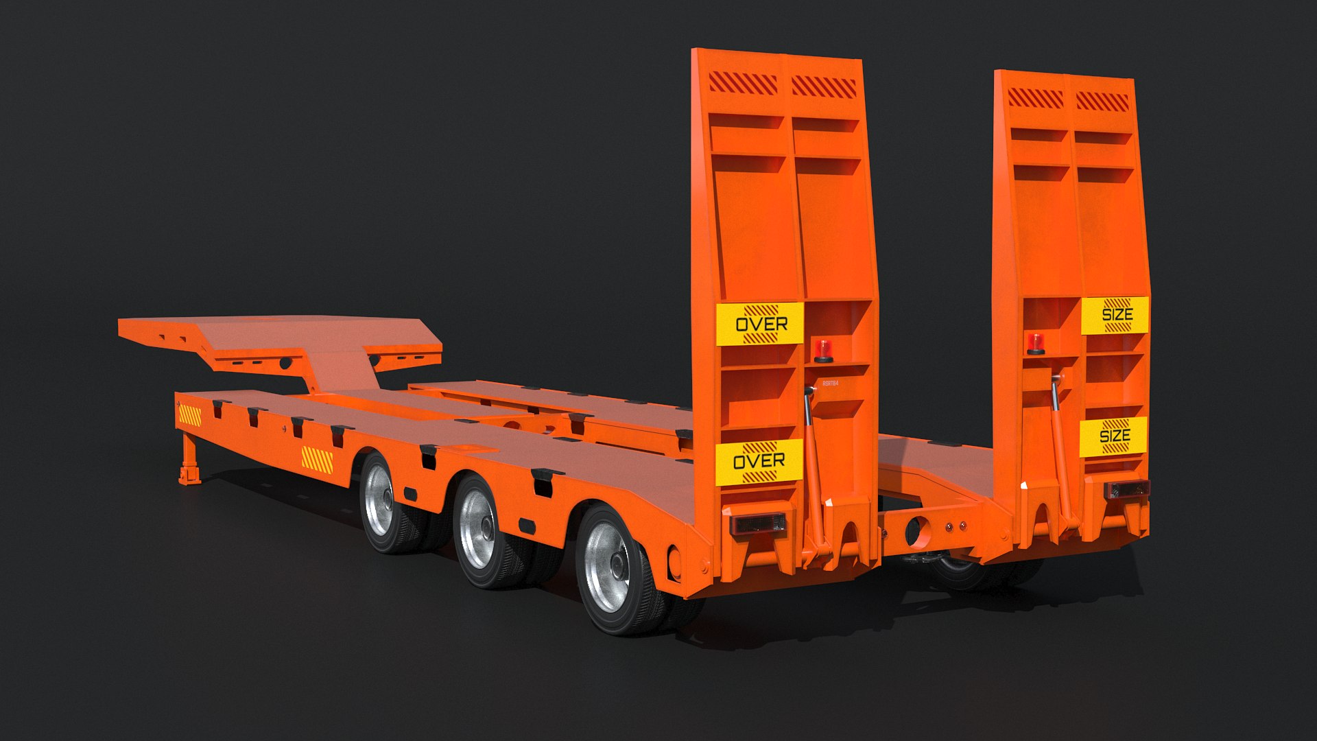 Low Loader Trailer 3D Model - TurboSquid 2025143