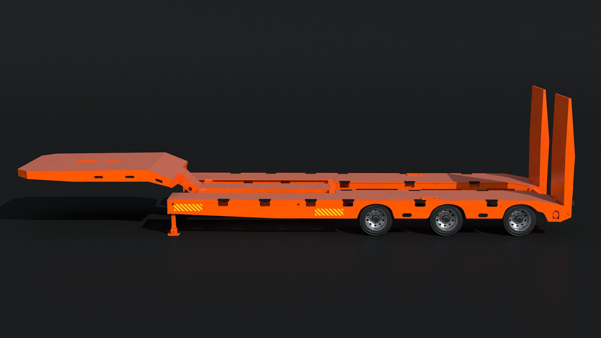 Low Loader Trailer 3D Model - TurboSquid 2025143