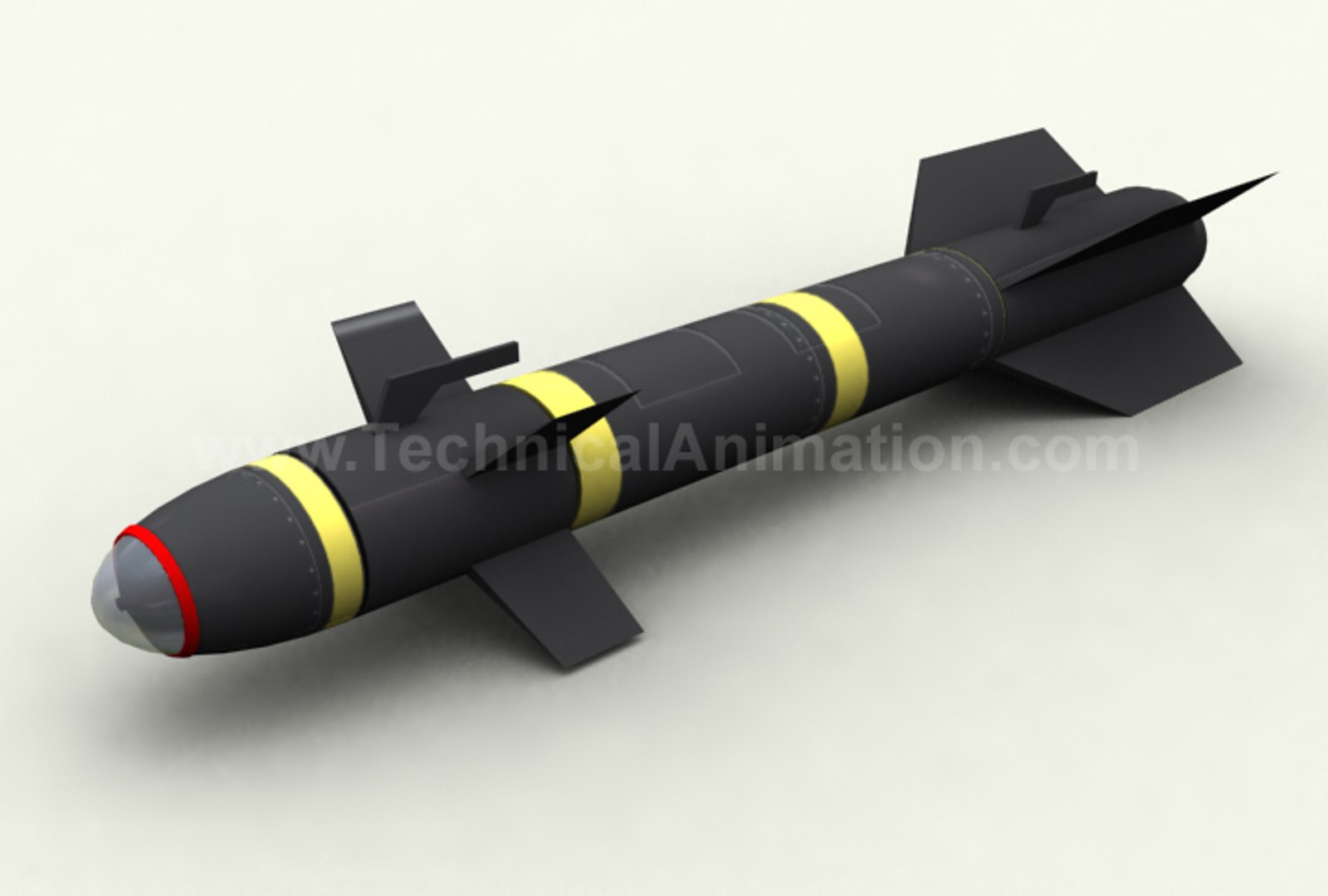3d Hellfire Ii Missle Missile Model