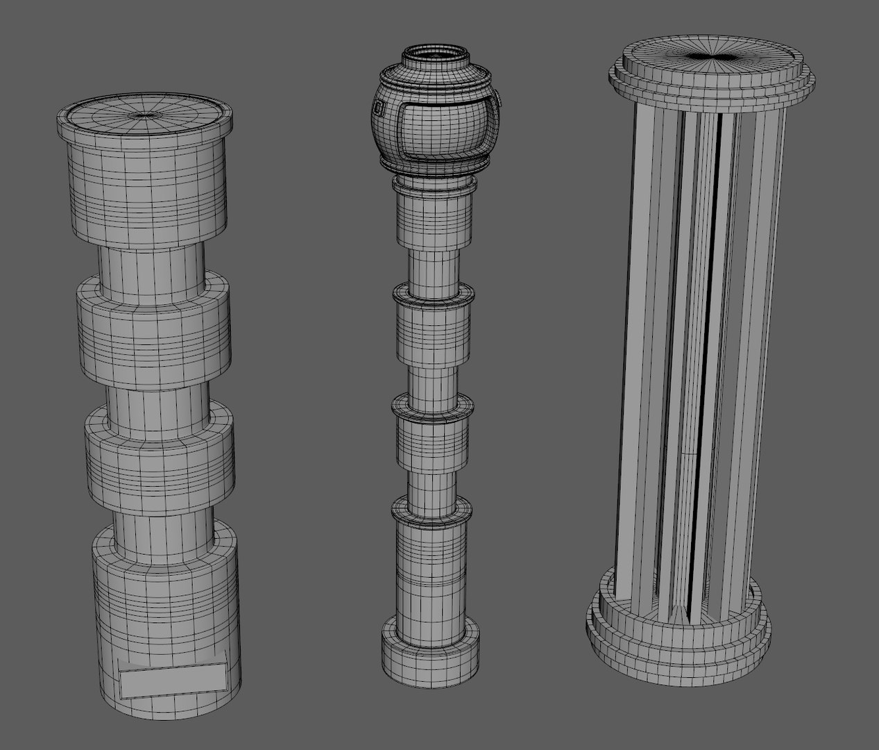 Sci-fi Column 3D Model - TurboSquid 1260138
