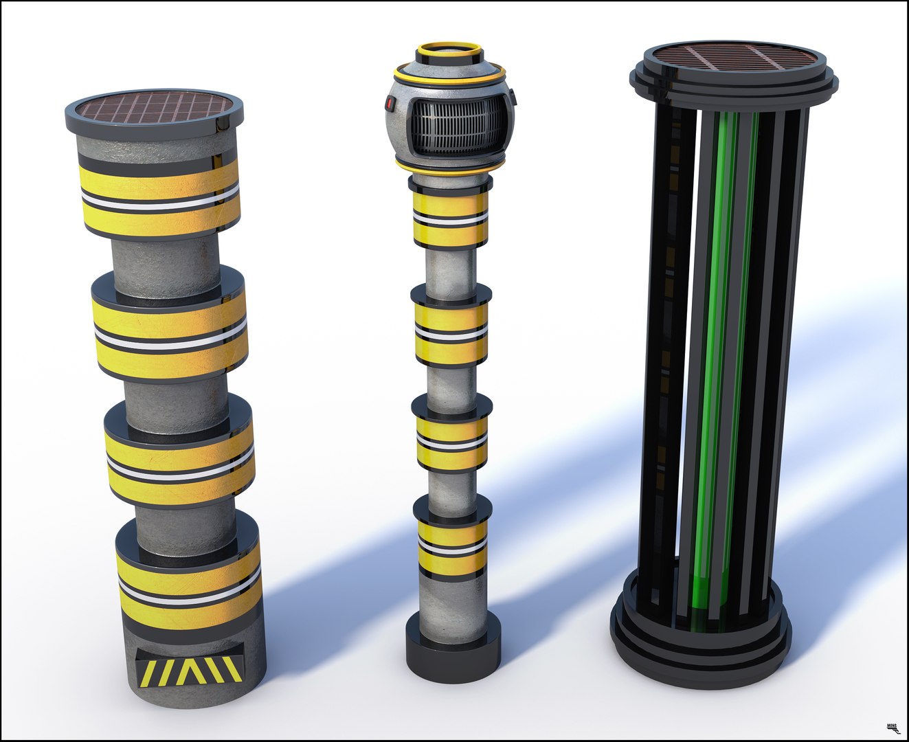 Sci-fi Column 3D Model - TurboSquid 1260138