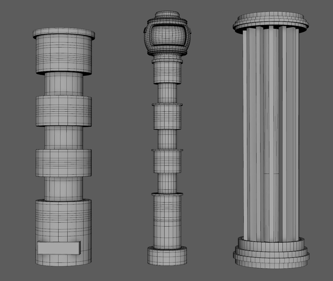 Sci-fi Column 3D Model - TurboSquid 1260138