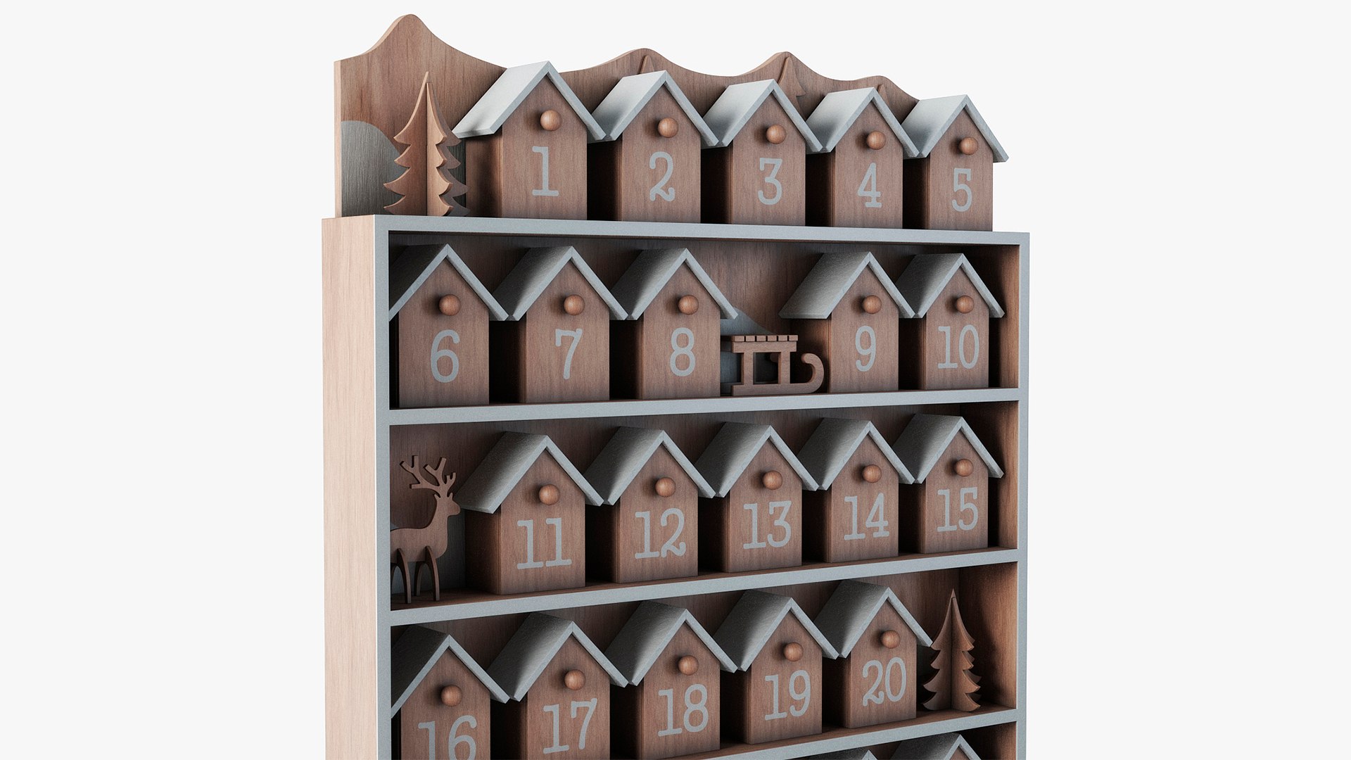 Advent Calendar 3D Model - TurboSquid 1992454