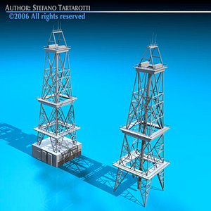 3D Model Oil Drilling Rig - TurboSquid 1583325