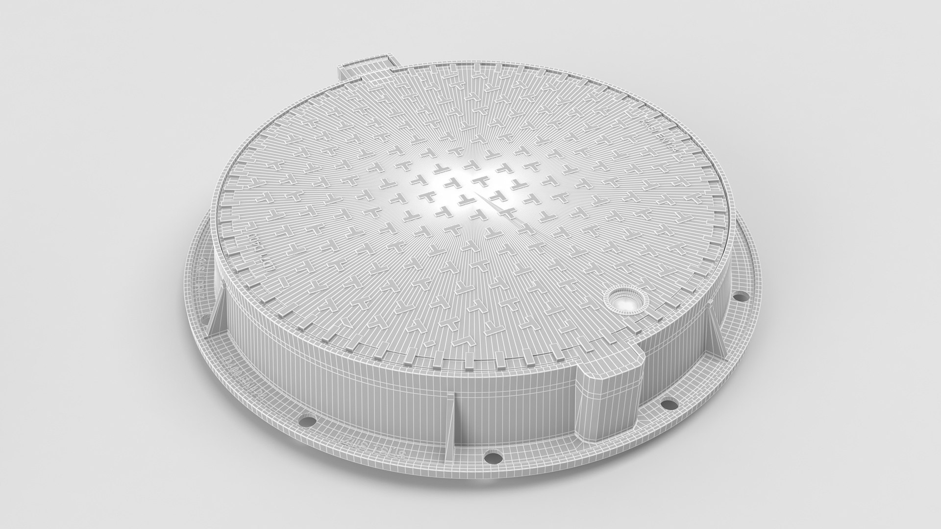 3D Manhole Cover Model - TurboSquid 1710033