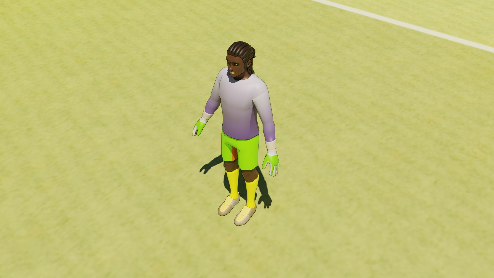 Modular Soccer Player Plus LowPoly Stadium 3D Model - TurboSquid 2354520