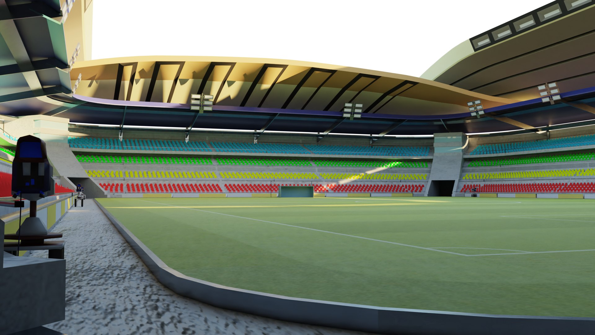 Modular Soccer Player Plus LowPoly Stadium 3D Model - TurboSquid 2354520