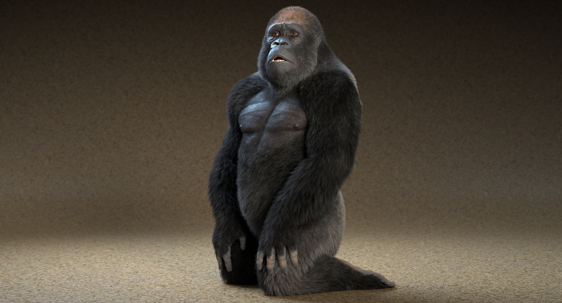 Rigged Gorilla 3D model - TurboSquid 1752118