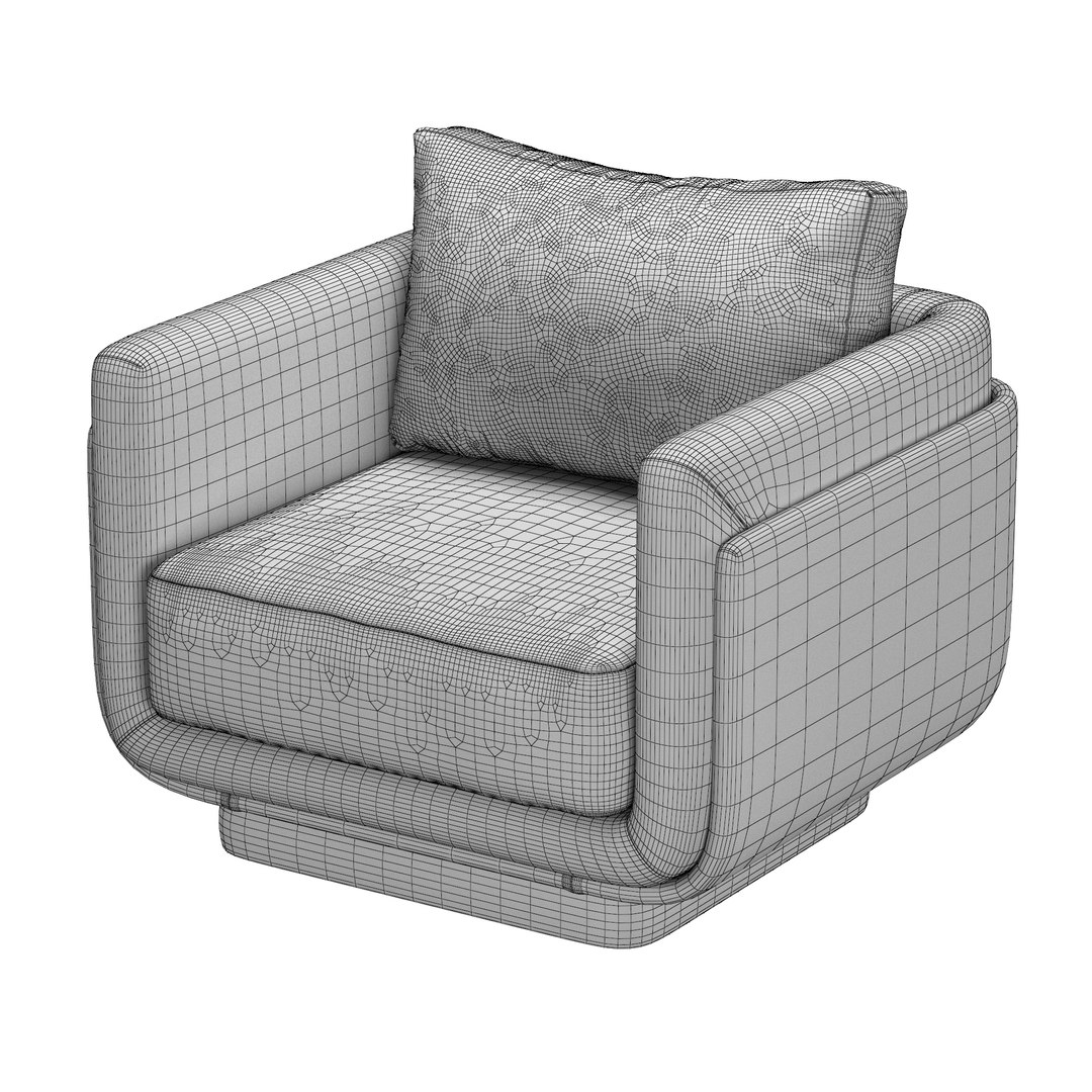 3D EBISU ARMCHAIR - TurboSquid 2001307