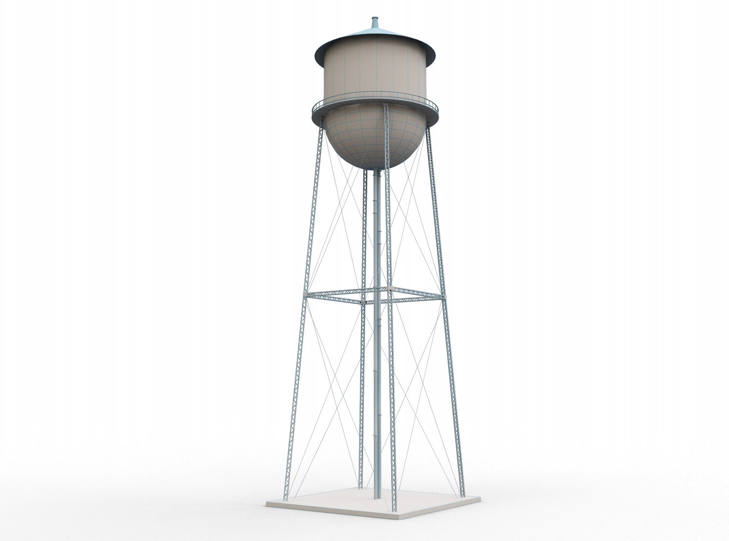 3D Water Tower Model - TurboSquid 1775883