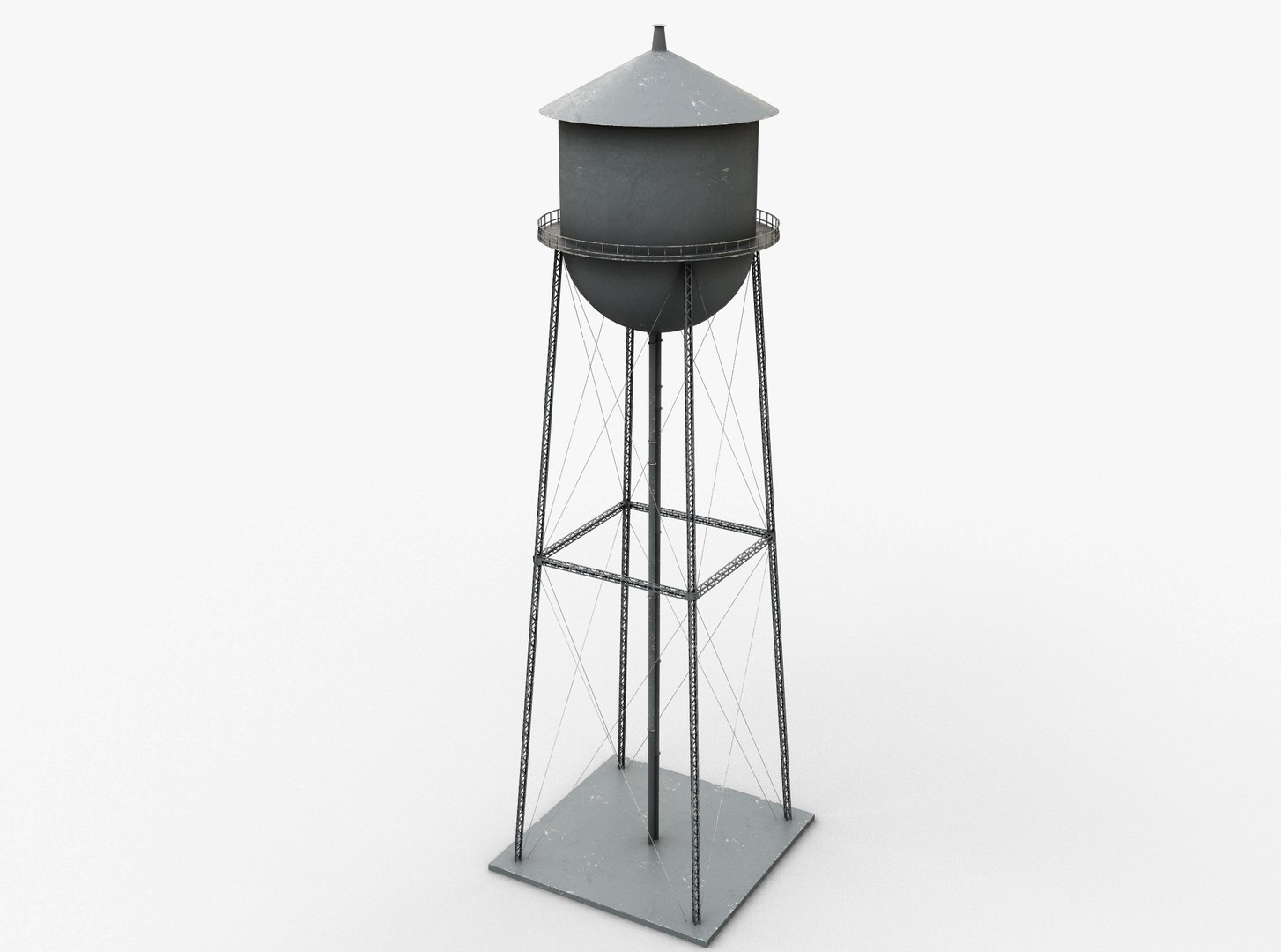 3D Water Tower Model - TurboSquid 1775883