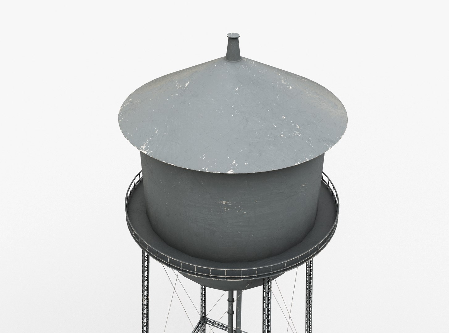 3D Water Tower Model - TurboSquid 1775883