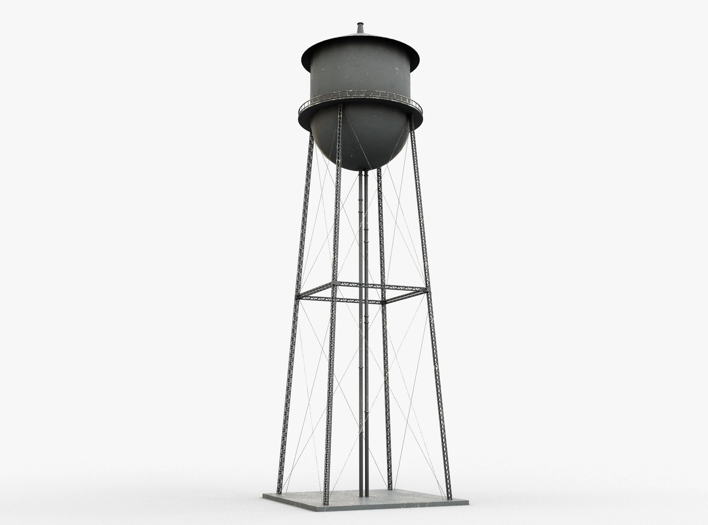 3D Water Tower Model - TurboSquid 1775883