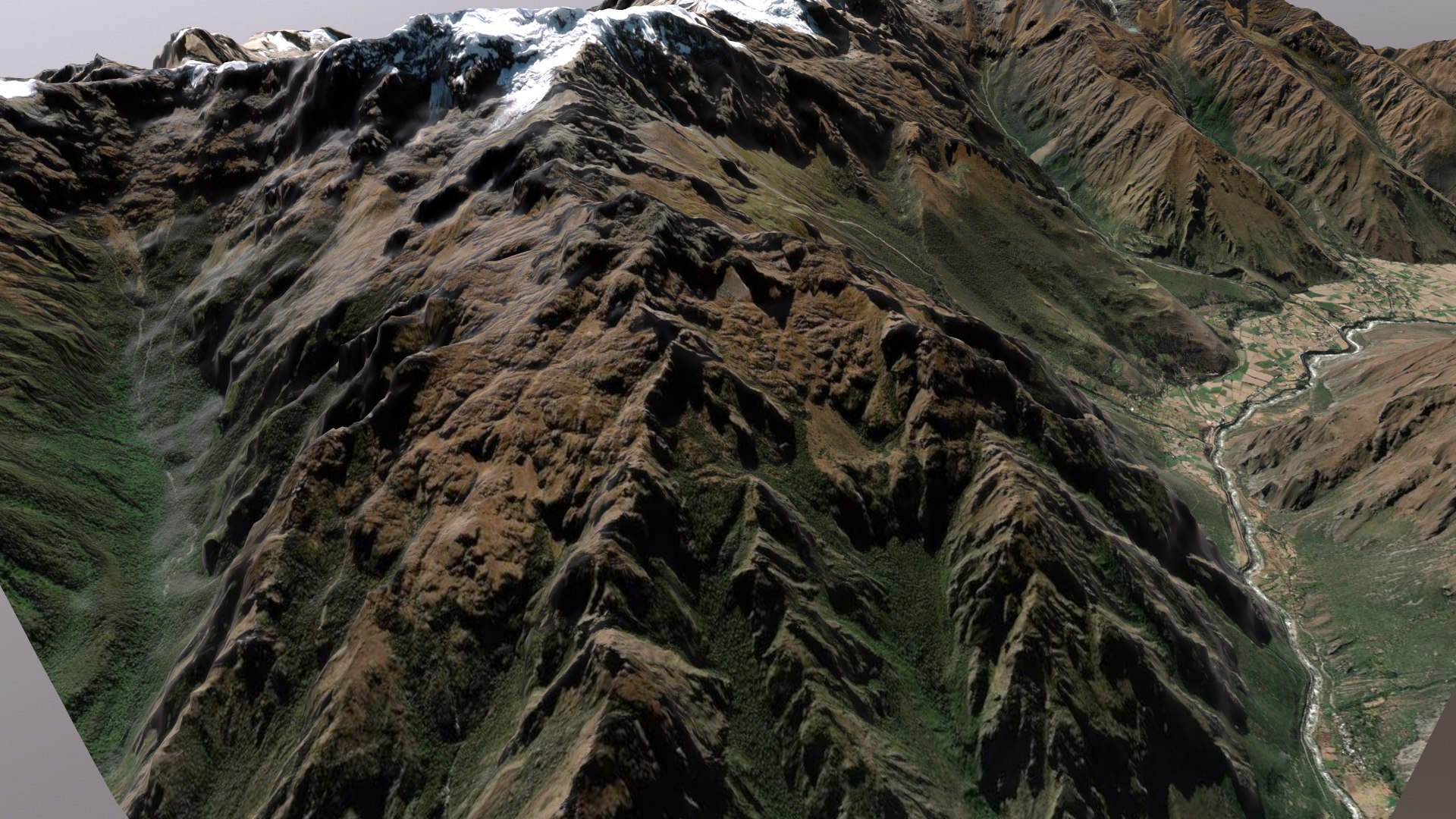 3D Mountain Landscape Marconi Andes Of Peru - TurboSquid 1835016
