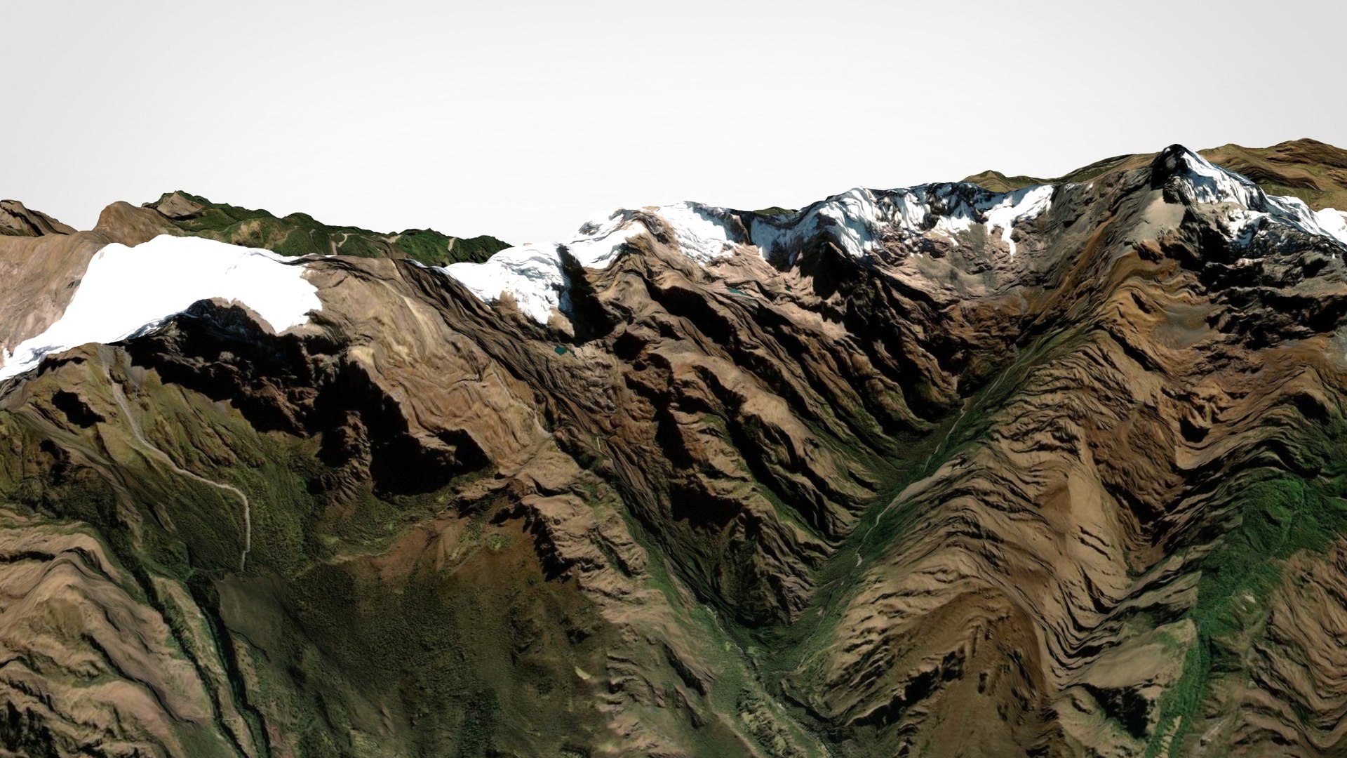 3D Mountain Landscape Marconi Andes Of Peru - TurboSquid 1835016