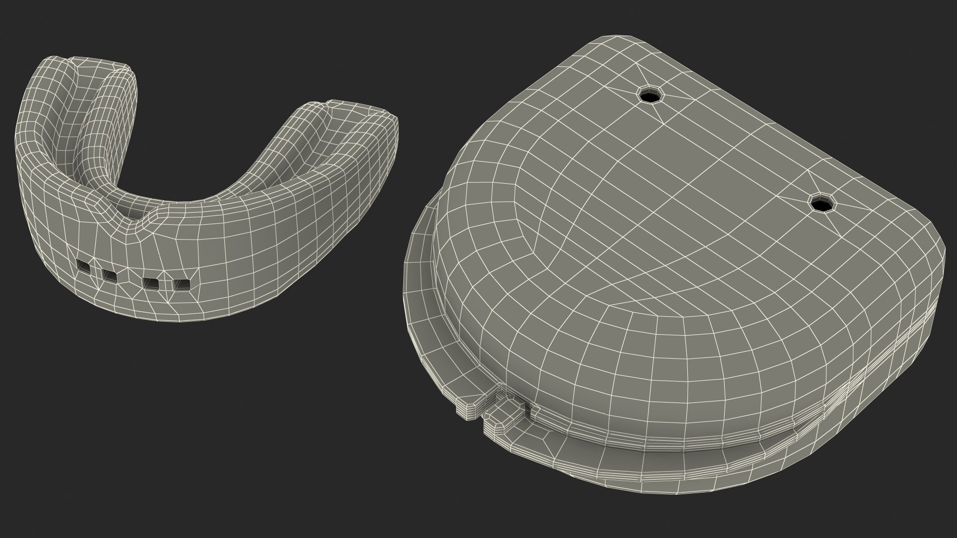 3D Model Everlast EverShield 2 Mouthguard With Case UFC - TurboSquid ...