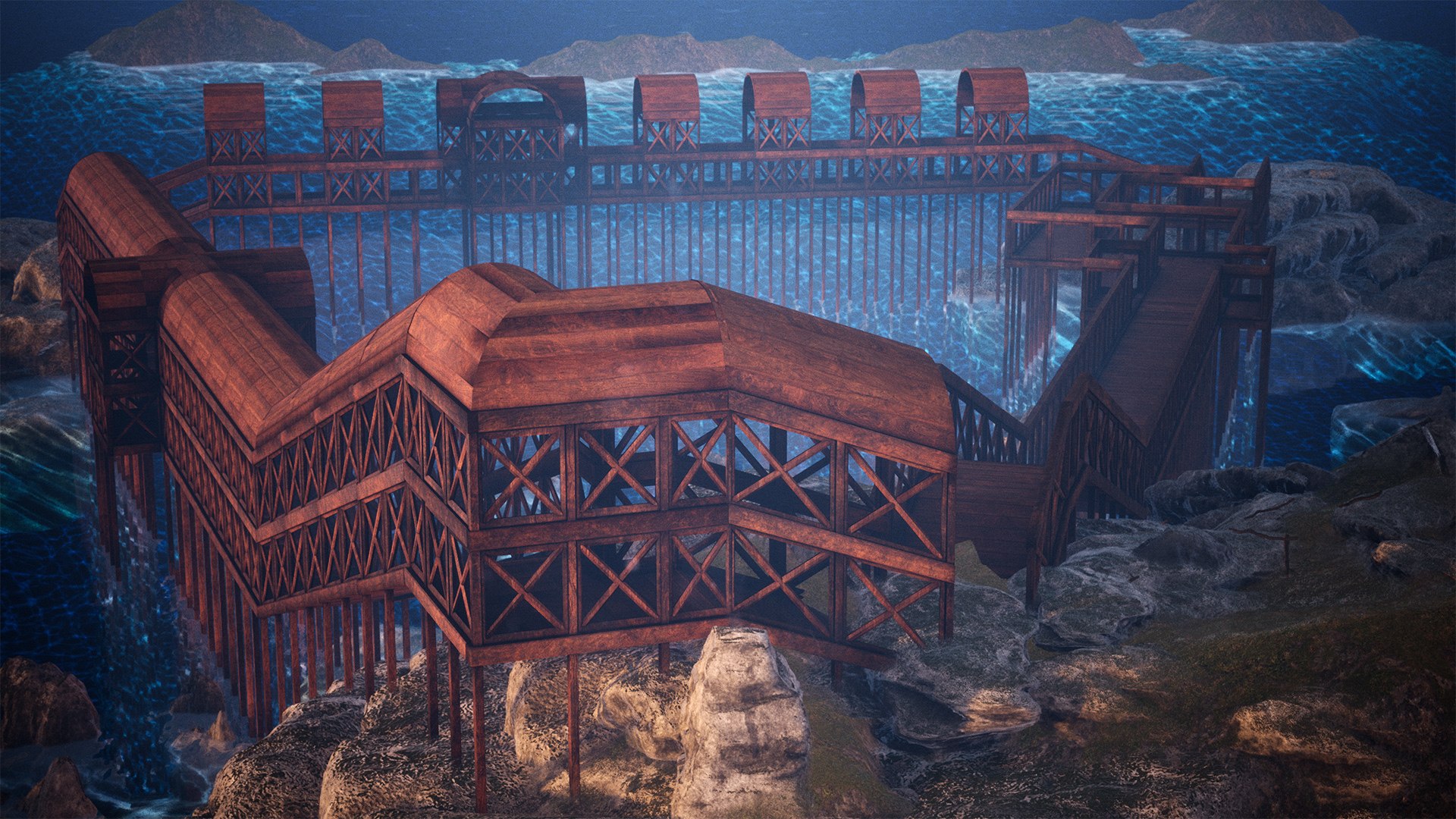 3D Modular Wooden Bridges 26 Assets - TurboSquid 2111135