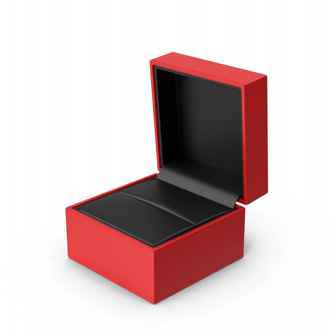 3D Red Ring Box Model - TurboSquid 2097429