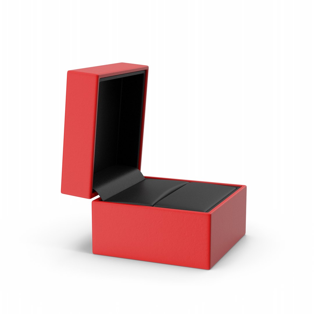3D Red Ring Box Model - TurboSquid 2097429