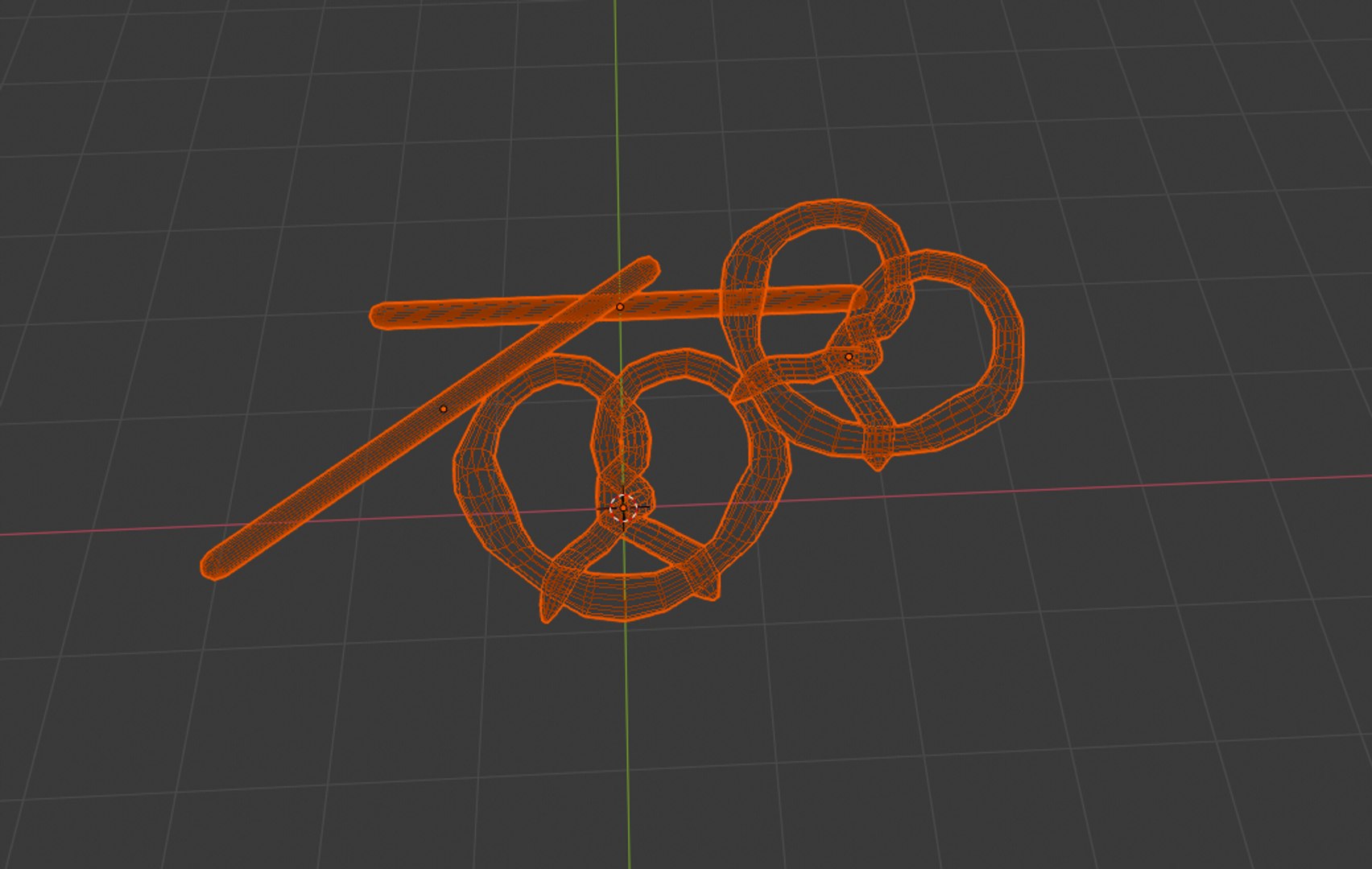 Pretzel 3D Model - TurboSquid 1493516