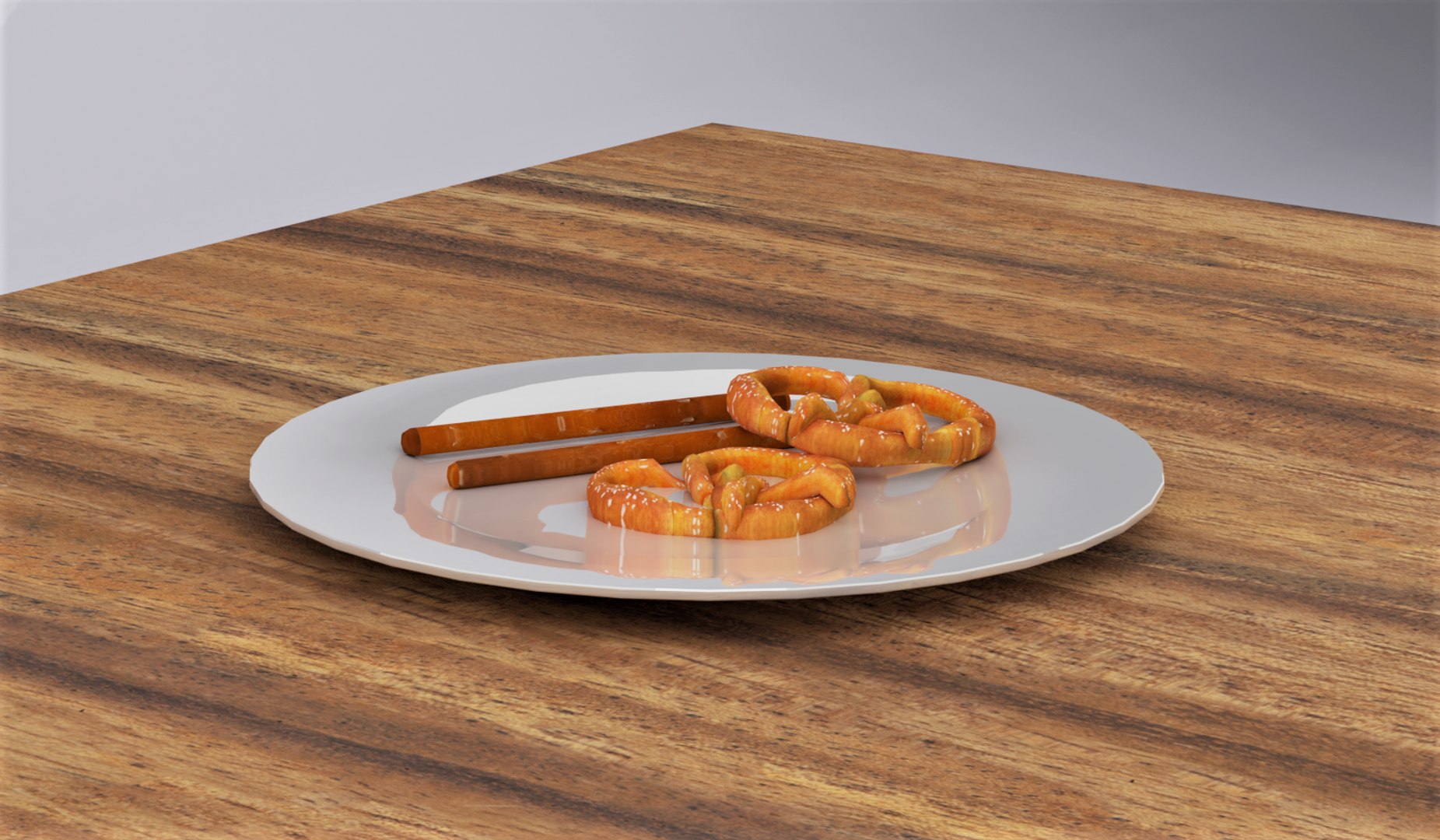 Pretzel 3D Model - TurboSquid 1493516