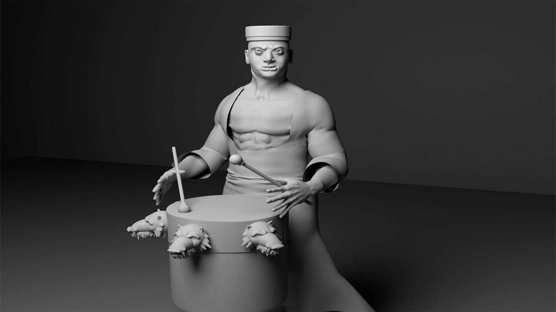 3D Drummer Model - TurboSquid 2245492
