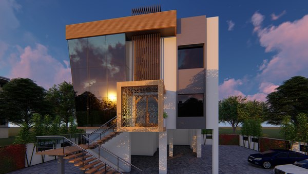 Building house architecture 3D model - TurboSquid 1684265