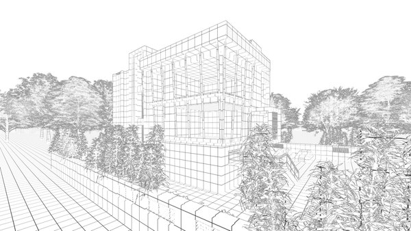 Building house architecture 3D model - TurboSquid 1684265