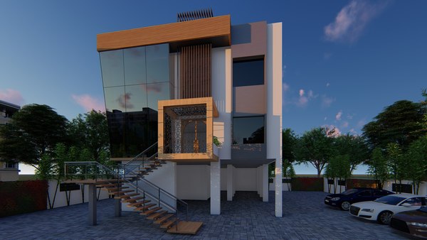 Building house architecture 3D model - TurboSquid 1684265