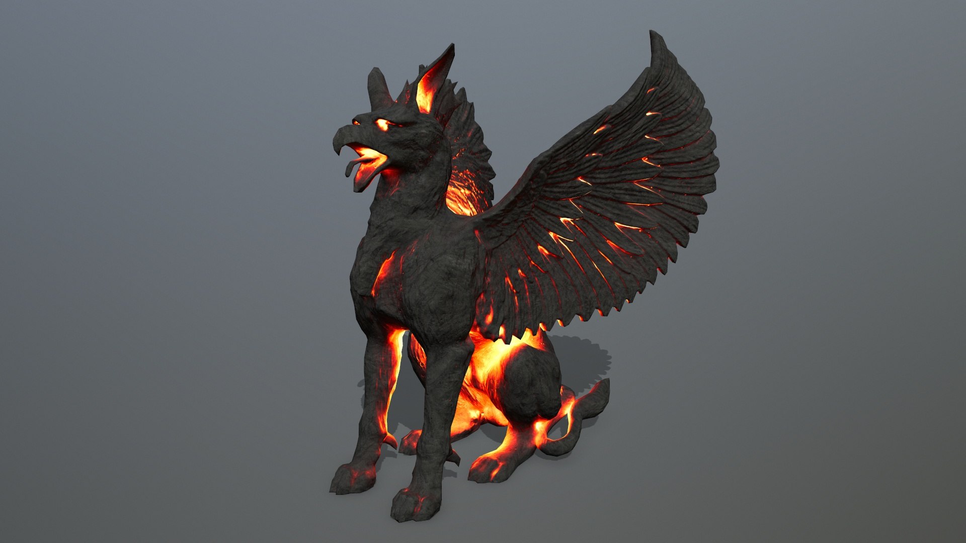 Statue Creature Model - TurboSquid 2085201