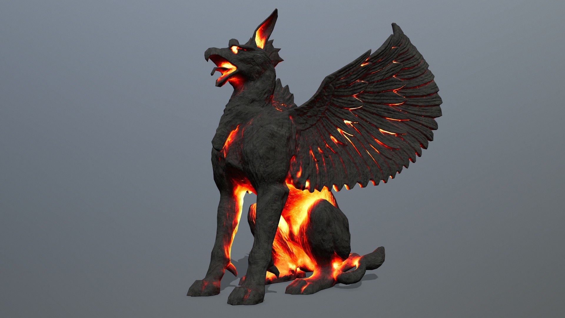 Statue Creature Model - TurboSquid 2085201