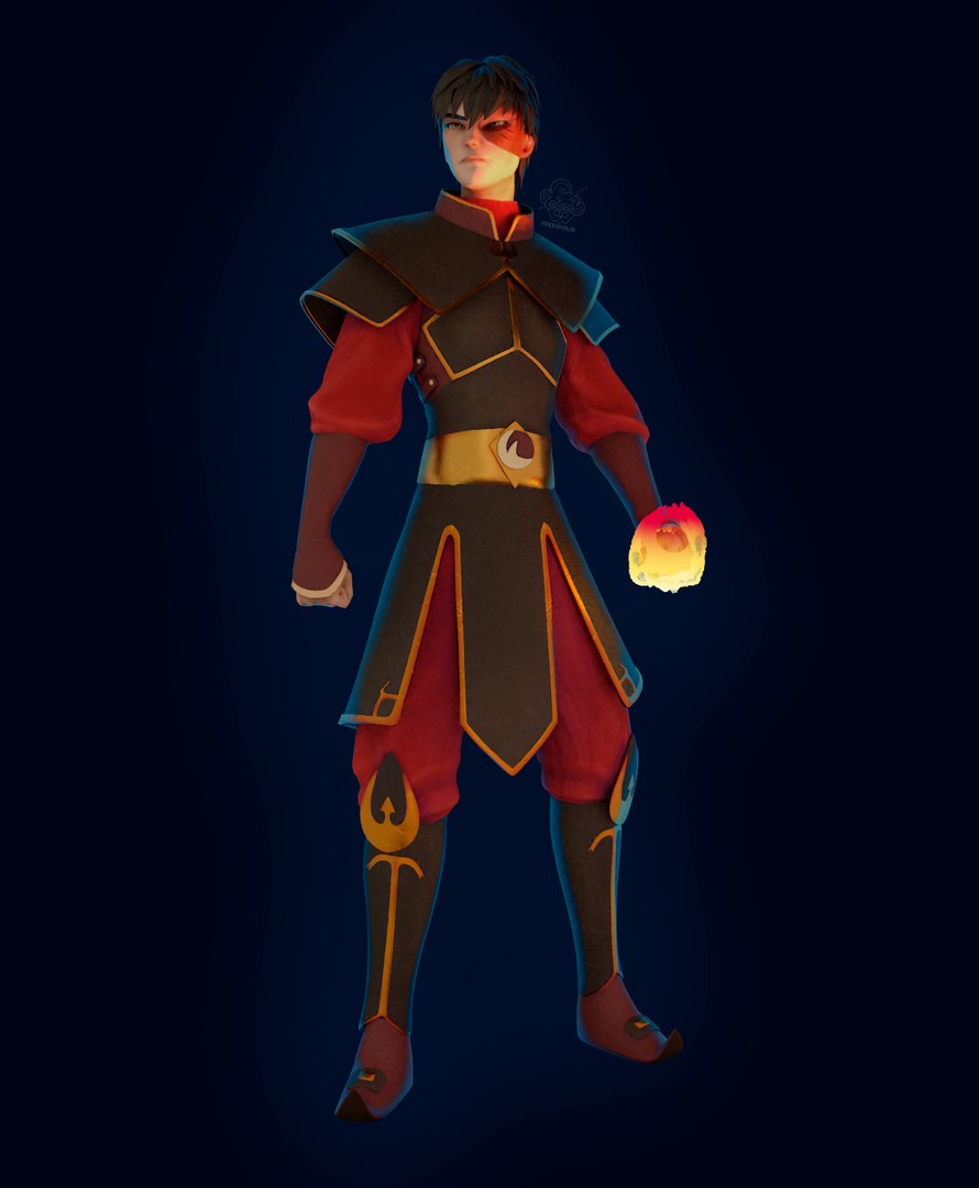 Zuko Game Topology 3D Model - TurboSquid 2288356