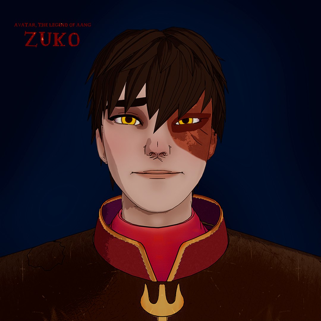 Zuko Game Topology 3D Model - TurboSquid 2288356