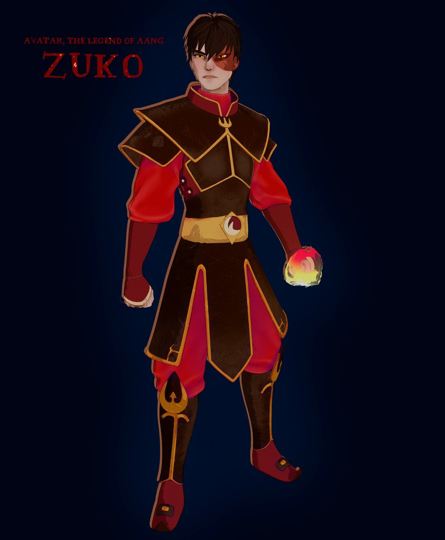 Zuko Game Topology 3D Model - TurboSquid 2288356