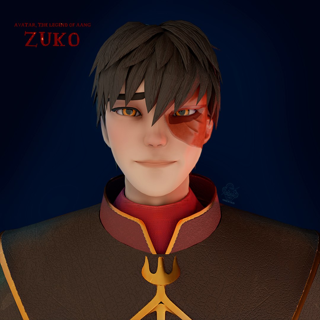 Zuko Game Topology 3D Model - TurboSquid 2288356