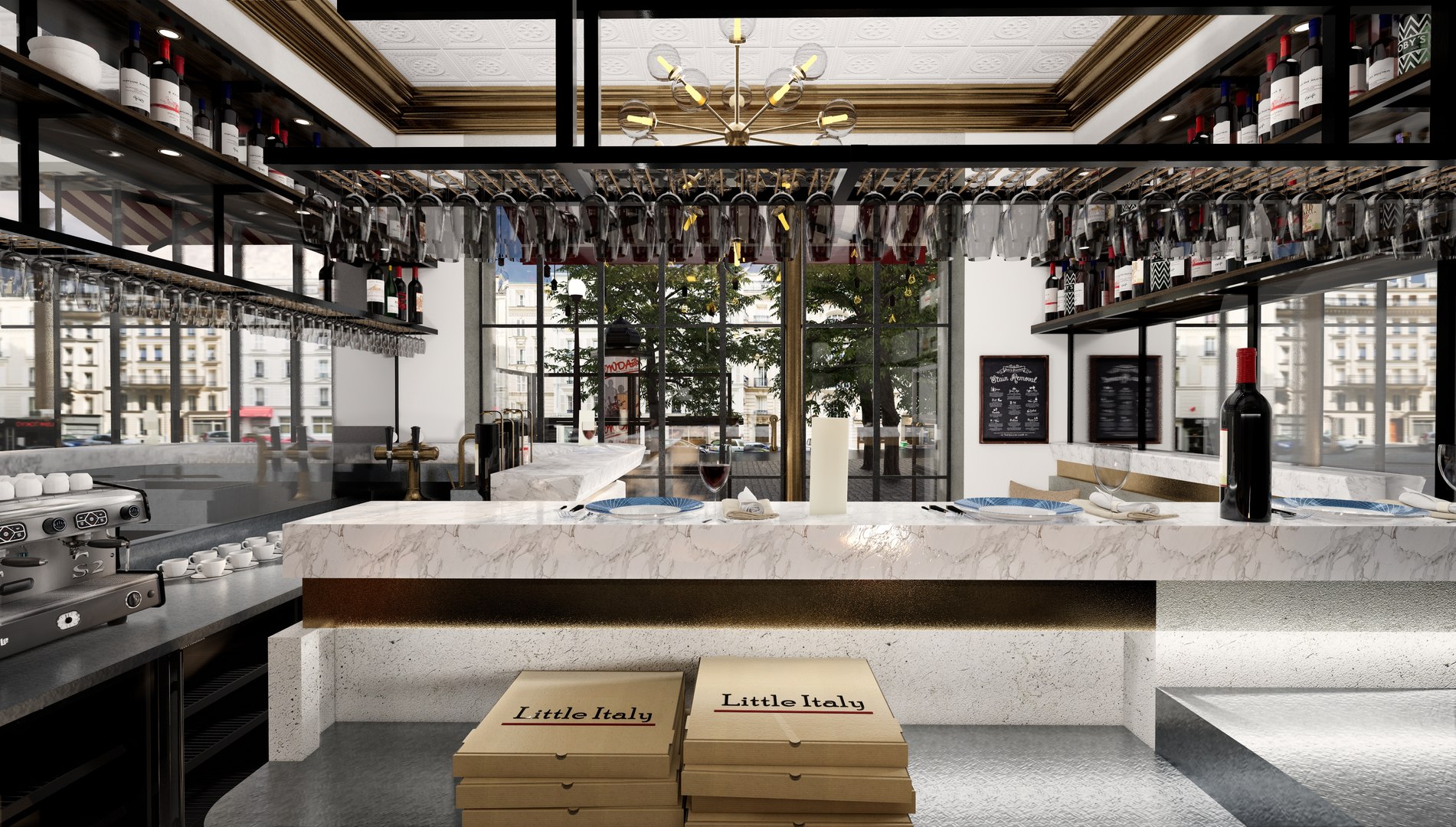 3D ITALIAN RESTAURANT Model - TurboSquid 1887515